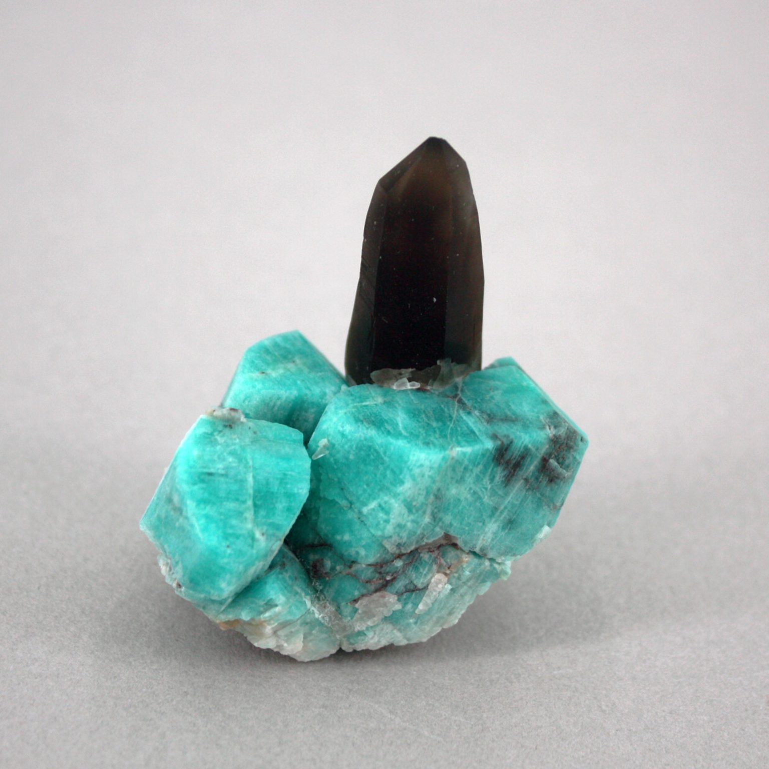 AMAZONITE with SMOKY QUARTZ | Pinnacle 5 Minerals